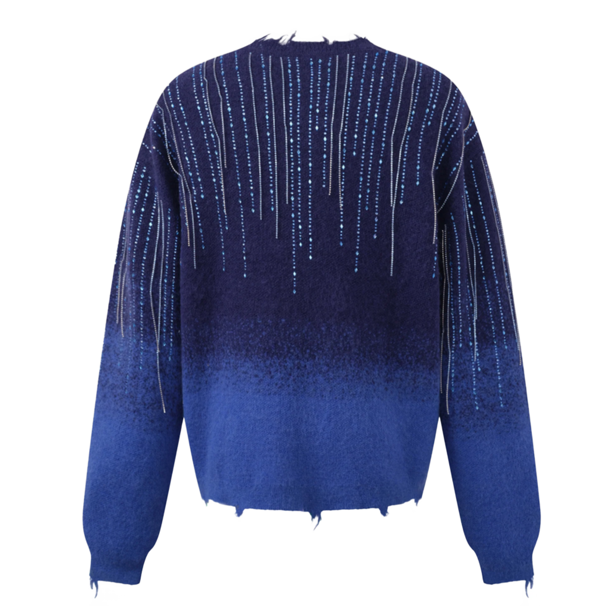 BIRTH OF ROYAL CHILD Falling Star Chain Knit Sweater In Blue – HARLEM NYC